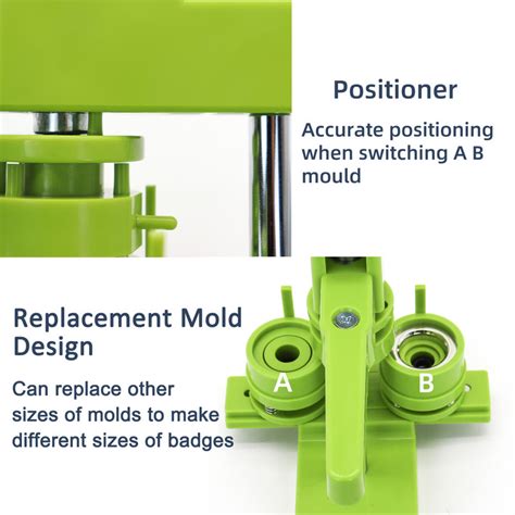 Badu Bg Машина за изработване на значки Бутони за щифтове Преса за кръгли бутони Машина за