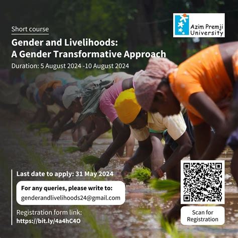 Gender And Livelihoods A Gender Transformative Approach Azim Premji