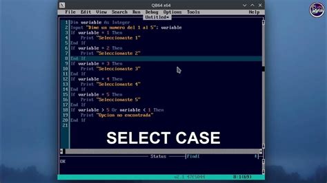 Qbasic 7 Select Case Youtube