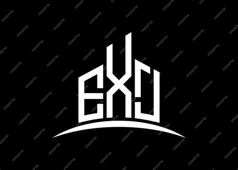 Premium Vector Letter Exj Building Vector Monogram Logo Design Template Building Shape Exj Logo