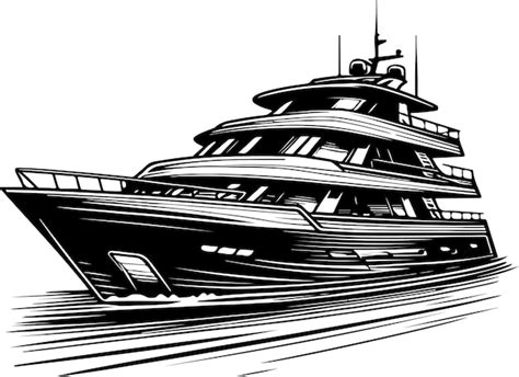 Premium Vector Vector Boat Vector Silhouette Illustration