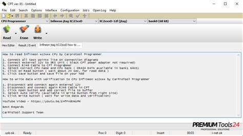 Activation Carprotool Programmer Infineon Xc2361 Jtag