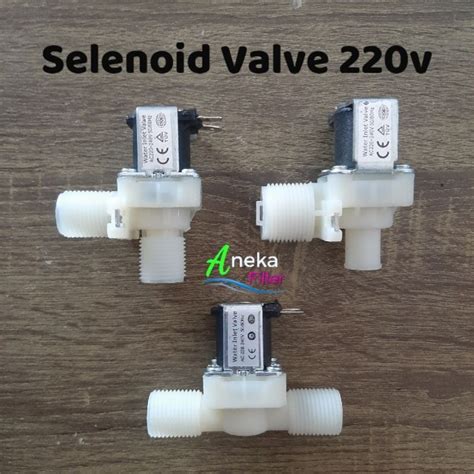 Jual Selenoid Valve Solenoid Water Inlet 1 2inch 220v Shopee Indonesia