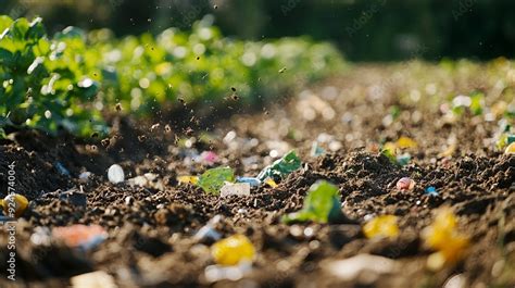 Microplastic Pollution In Soil With Microplastics Contaminating The