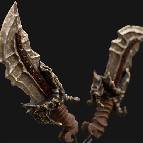 Artstation The Blade Of Kratos Game Asset Tutorial Tutorials