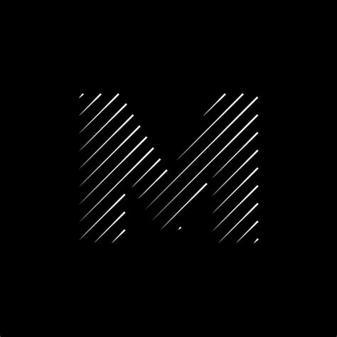 Premium Vector Letter M In Linear Vector Shape