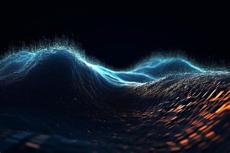 Premium AI Image Blockchain D Illustration Of Big Data Concept Generative AI