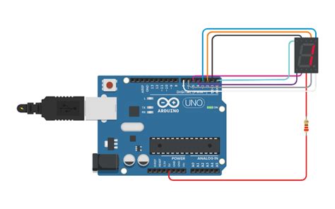 Circuit Design Simulador De Display De 7 Segmentos Tinkercad