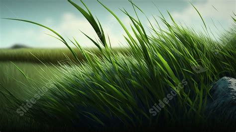 Grass Nature Plant Leaves Powerpoint Background For Free Download