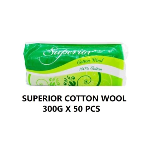 Superior Pure Cotton Wool Kapas Gulong 300g50 Per Carton Shopee