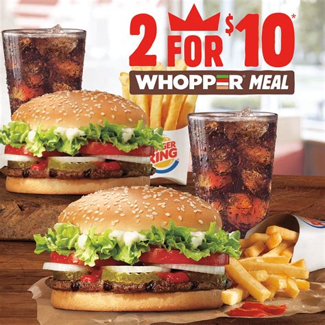 Burger King 2 For 10 Whopper Deal Business Insider