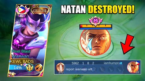 New Meta Natan Mage Build Cant Defeat Global Wanwan Best Build Youtube
