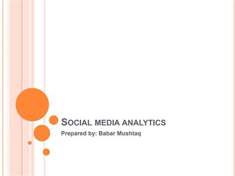 social media analytics ppt