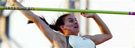 Womens World Pole Vault Record For Isinbayeva In Gateshead News