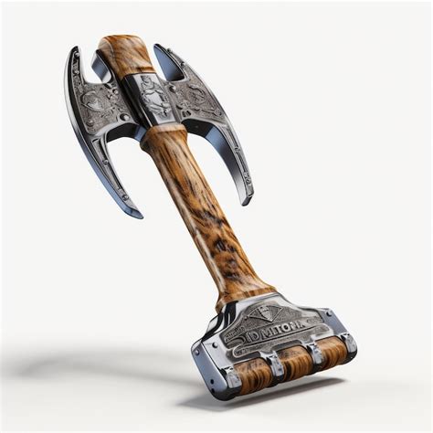 Premium Photo Hammer With Wooden Handle