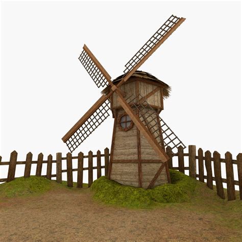 Cartoon Windmill 3d Model 63 Fbx Obj Max Unknown Free3d