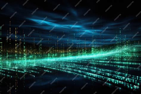 Premium Photo A Rendering Of A Technology Data Binary Code Network Background