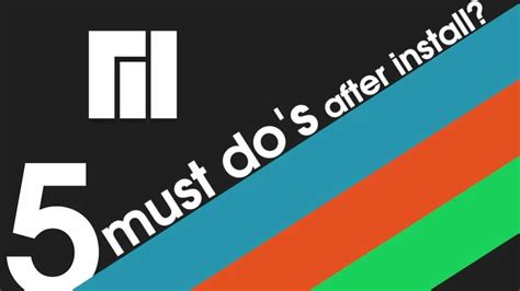 5 Things You Must Do After Installing Manjaro Linux 201 Смотреть