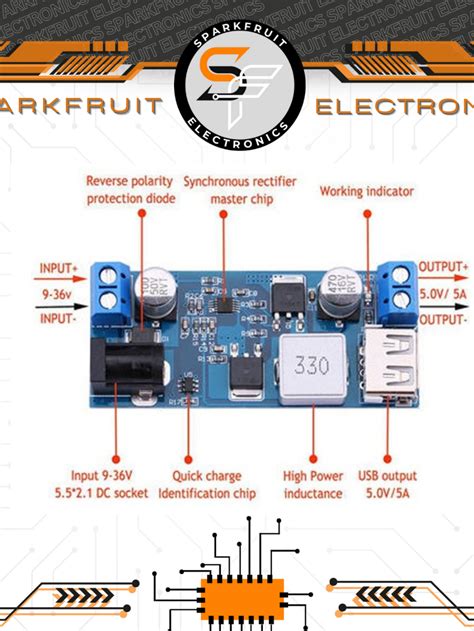 24V/12V To 5V USB Mobile Phone DC-DC Step-Down Module 5.0 HW-688 ...