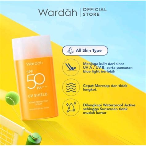 Jual Wardah Uv Shield Active Protection Serum Shopee Indonesia