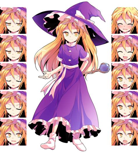 旧作魔理沙立ち絵 表情差分 はるか さんのイラスト ニコニコ静画 イラスト