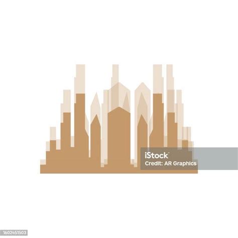 Logo Skyline Conception Moderne Simple De Gratteciel Bâtiments