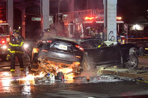 Fiery Brooklyn Car Wreck Leaves One Dead One Critical