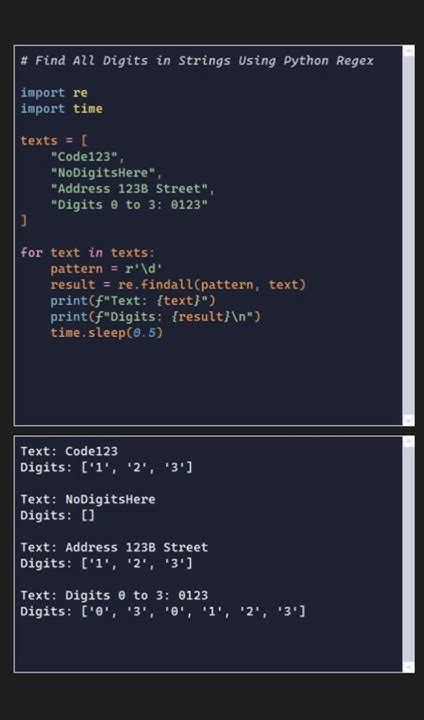 Find All Digits In String Using Python And Regex Pythonprogramming