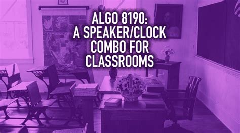 Algo Network Connected Speaker Clock Combo For Classrooms IP Phone Warehouse