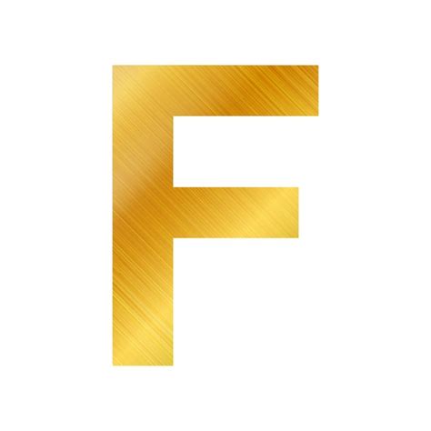 흰색 배경 벡터에 영어 알파벳 골드 질감 문자 F 프리미엄 벡터