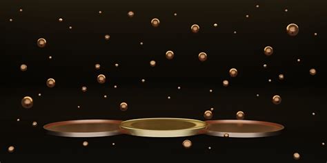 제품 디스플레이 스탠드 와 스파클링 골드 비즈 프리미엄 럭셔리 배경 3d 일러스트 0명에 대한 스톡 사진 및 기타 이미지 0명 3차원 형태 Fashion Show