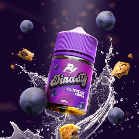 Jual Dinasty Blueberry Crush 60ml Cukai 2022 Liquid Vape Freebase