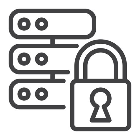 Data Security Server Lock Icon Download On Iconfinder