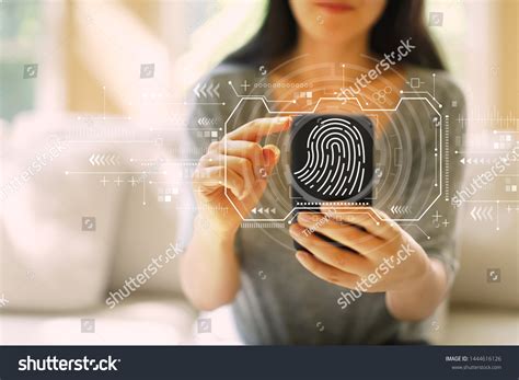 3 360 Woman Fingerprint Security Images Stock Photos Vectors Shutterstock
