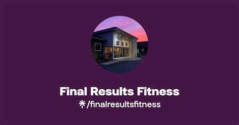 Final Results Fitness Instagram Facebook Linktree