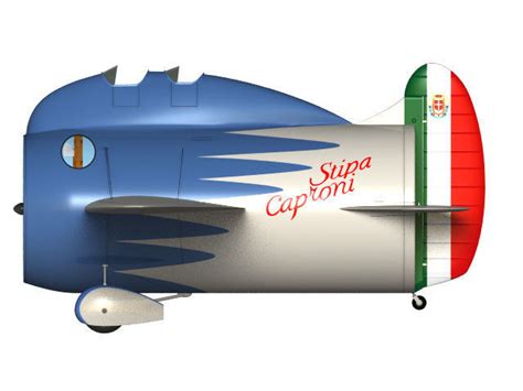 Stipa Caproni Biplane 3d Model Cgtrader