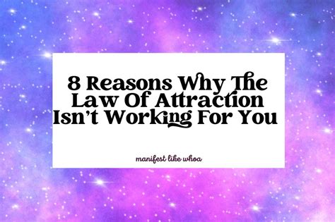 8 Reasons Why The Law Of Attraction Isnt Working For You Video