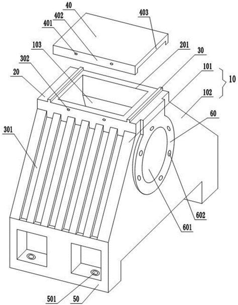 筋条防水式机床主轴箱箱体的制作方法
