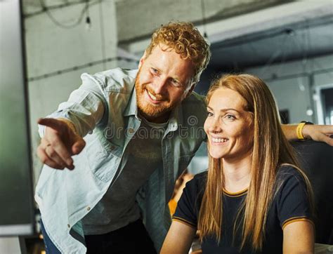 Young Business People Meeting Office Teamwork Group Network Wireless Internet Technology