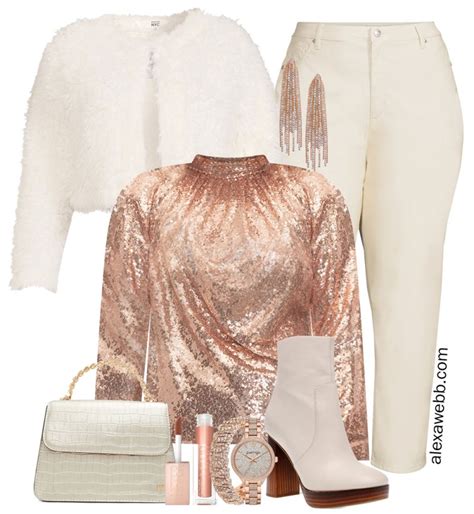 Plus Size Holiday Party Outfit With Walmart Alexa Webb