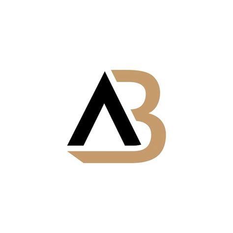 Premium Vector Vector Ab Or Ba Geometric Monogram Modern Style
