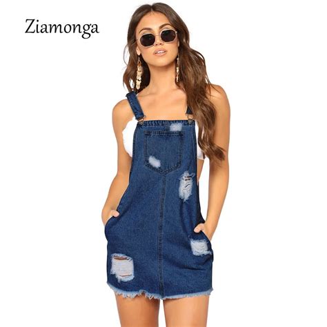 Ziamonga Autumn Summer Denim Dress Women Casual Jeans Sundresses Korean