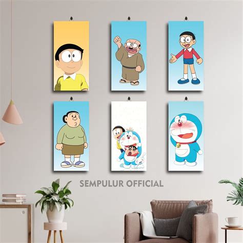 Doraemon Wallpaper Room Poster Wall 15x30 C2x63 70mox Anime Wall Display Doraemon Wallpaper