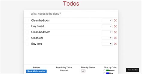 Redux Fundamentals Example Codesandbox