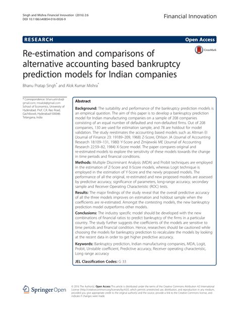 Pdf Re Estimation And Comparisons Of Alternative Accounting Based