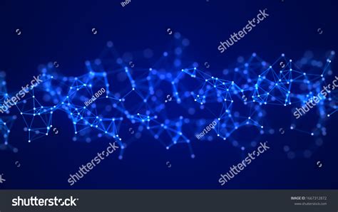 Blue Digital Background Network Connection Structure Stock Illustration 1667312872 Shutterstock