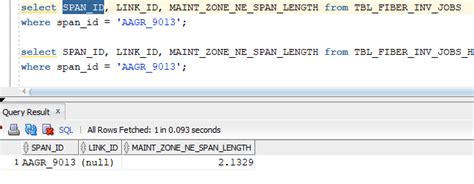 Compare Two Tables In Oracle And Check The Length Is Increased Or