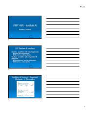 PHY430 Lecture 2 Scalars Vectors Pdf 4 4 22 PHY 430 Lecture 2