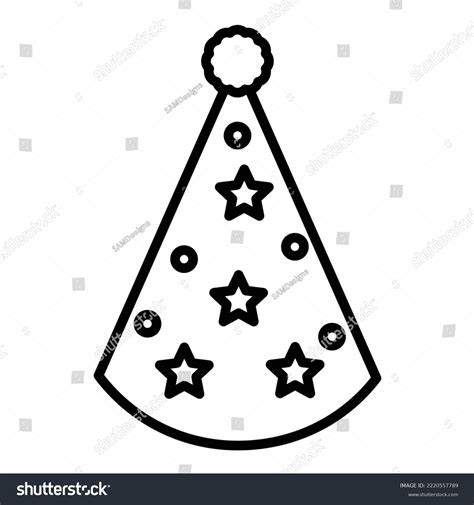 Party Hats Icon Vector Image Can Stock Vector Royalty Free 2220557789