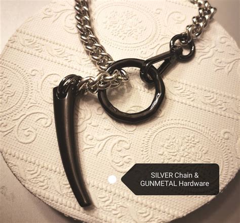 Bdsm Choke Collar And Leash Metal Slave Chain Collar Gothic Etsy